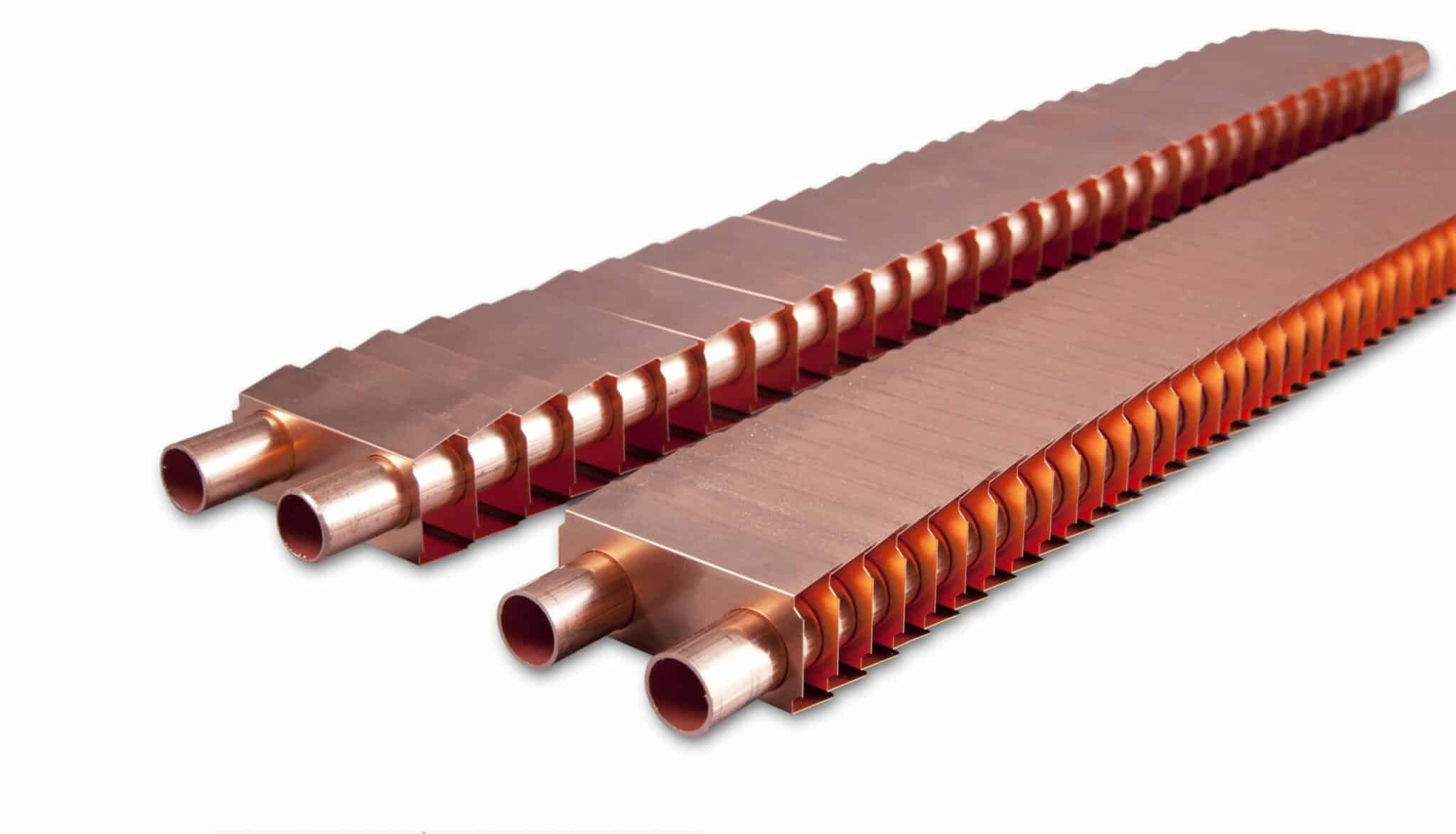 Type HREC Heizregister Aus 2 bereinander Liegenden CU Rohren 15 X 1 Type HREC Heizregister Aus 2 bereinander Liegenden CU Rohren 15 X 1